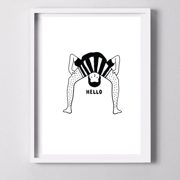 Butt Line Art - Etsy