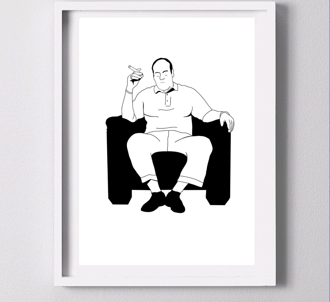 The Sopranos Art Print, Tony Soprano Inspired Print, TV Art, the ...