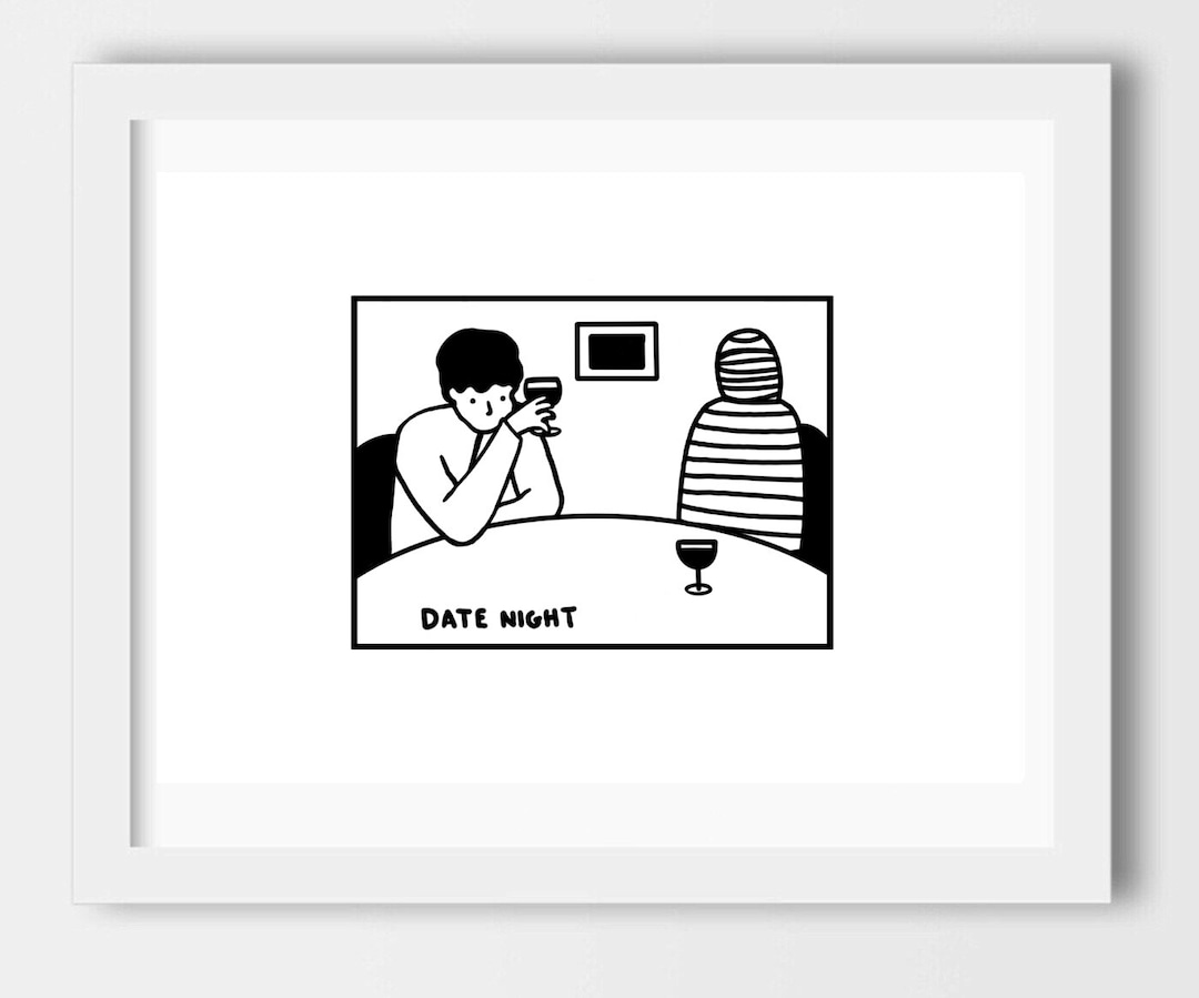 Quirky Dark Illustration Print , Creepy Wall Art, Dark Humour Gifts ...