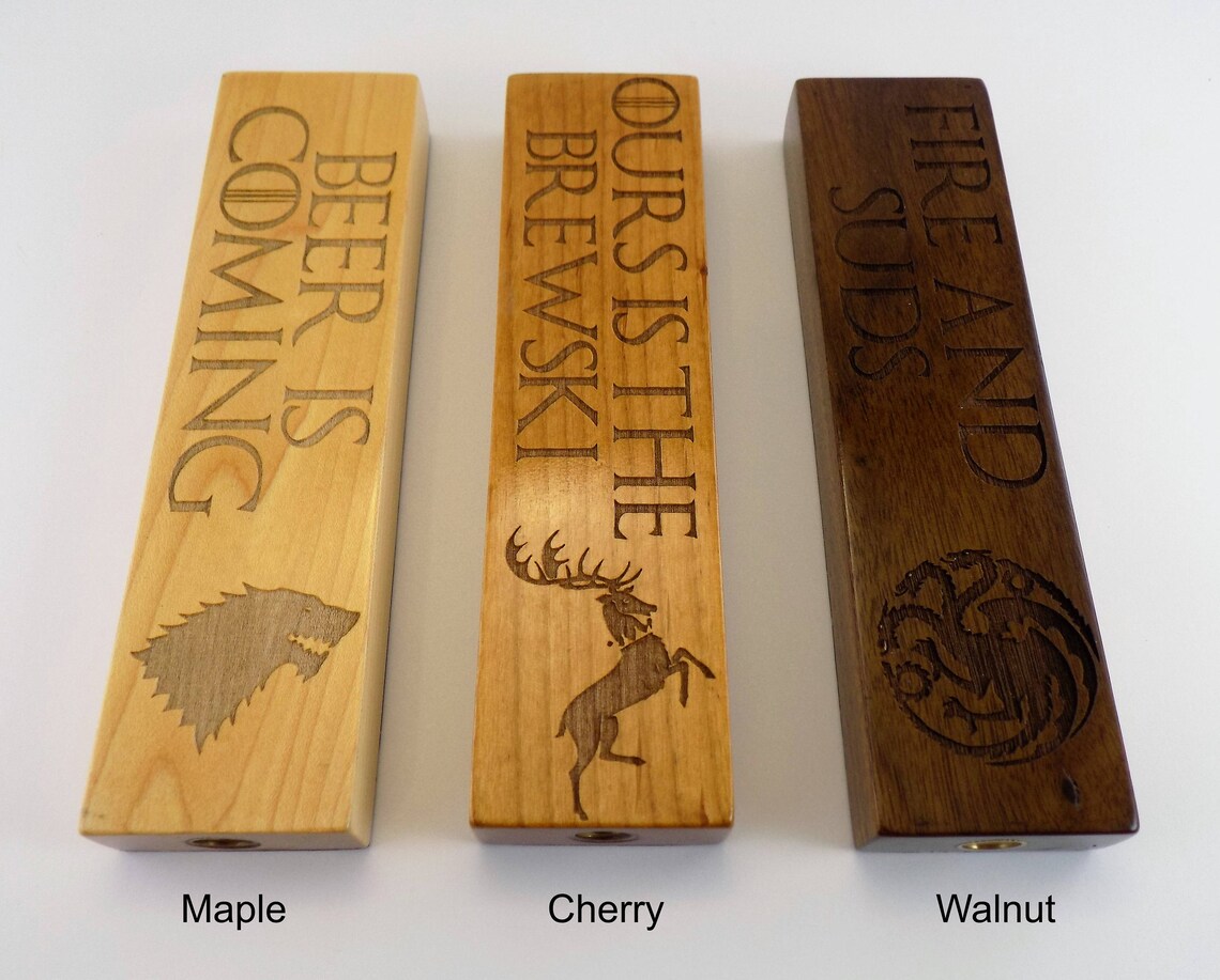 Game of Thrones Tap Handles Wooden Tap Handles Unique Tap | Etsy