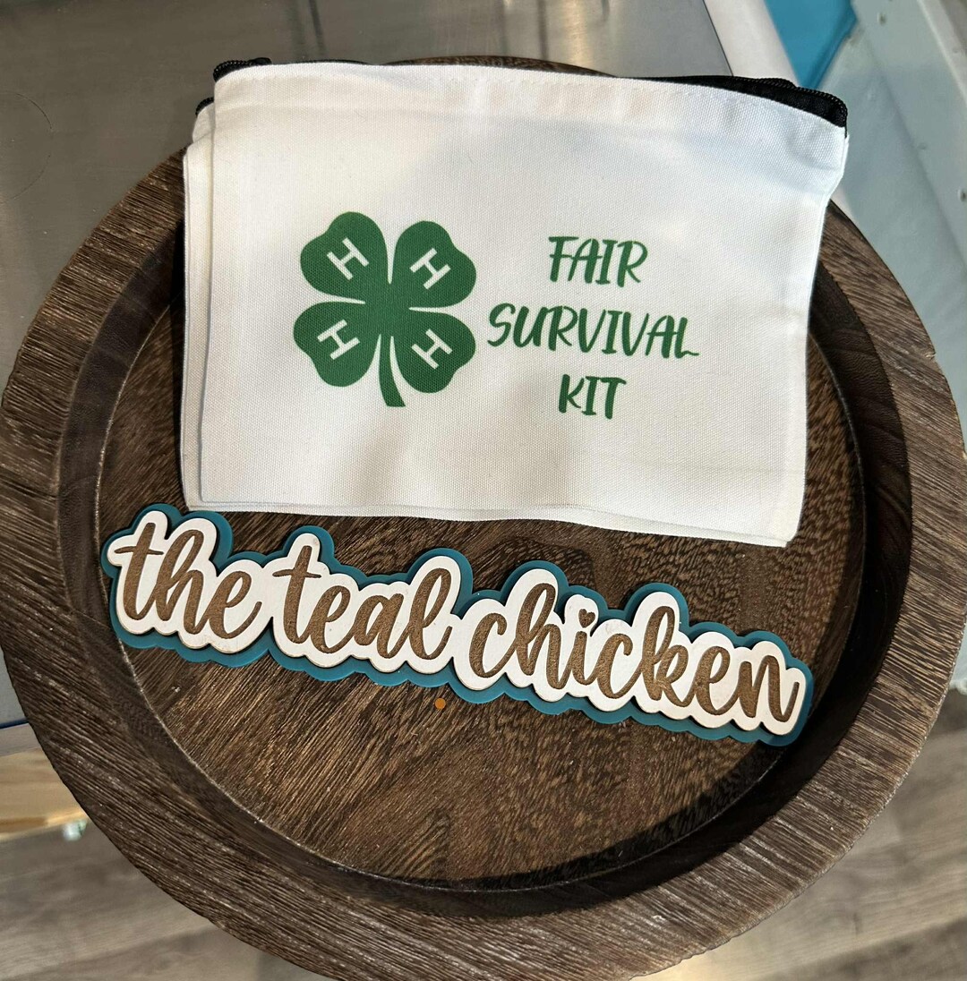 4-h/fair Survival Kit Make Up/ Cosmetic Bag - Sublimated - Etsy