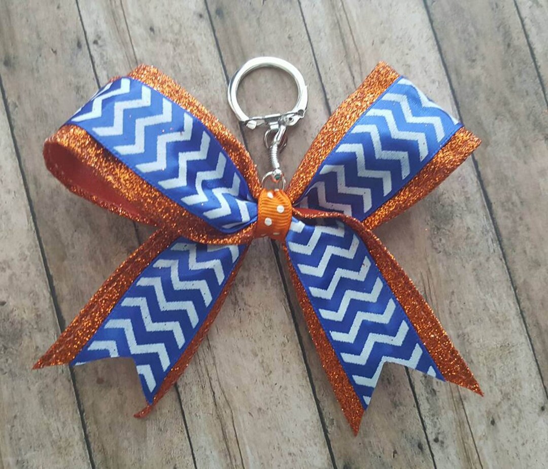 Gators Inspired Cheer Bow Key Chain - Etsy