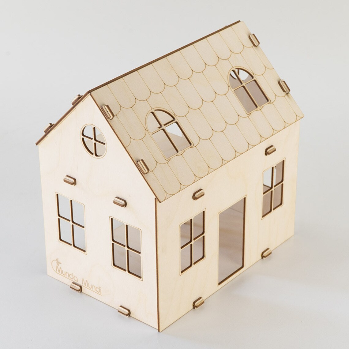 Wooden Miniature Decor House / Laser Cut Miniature House / | Etsy