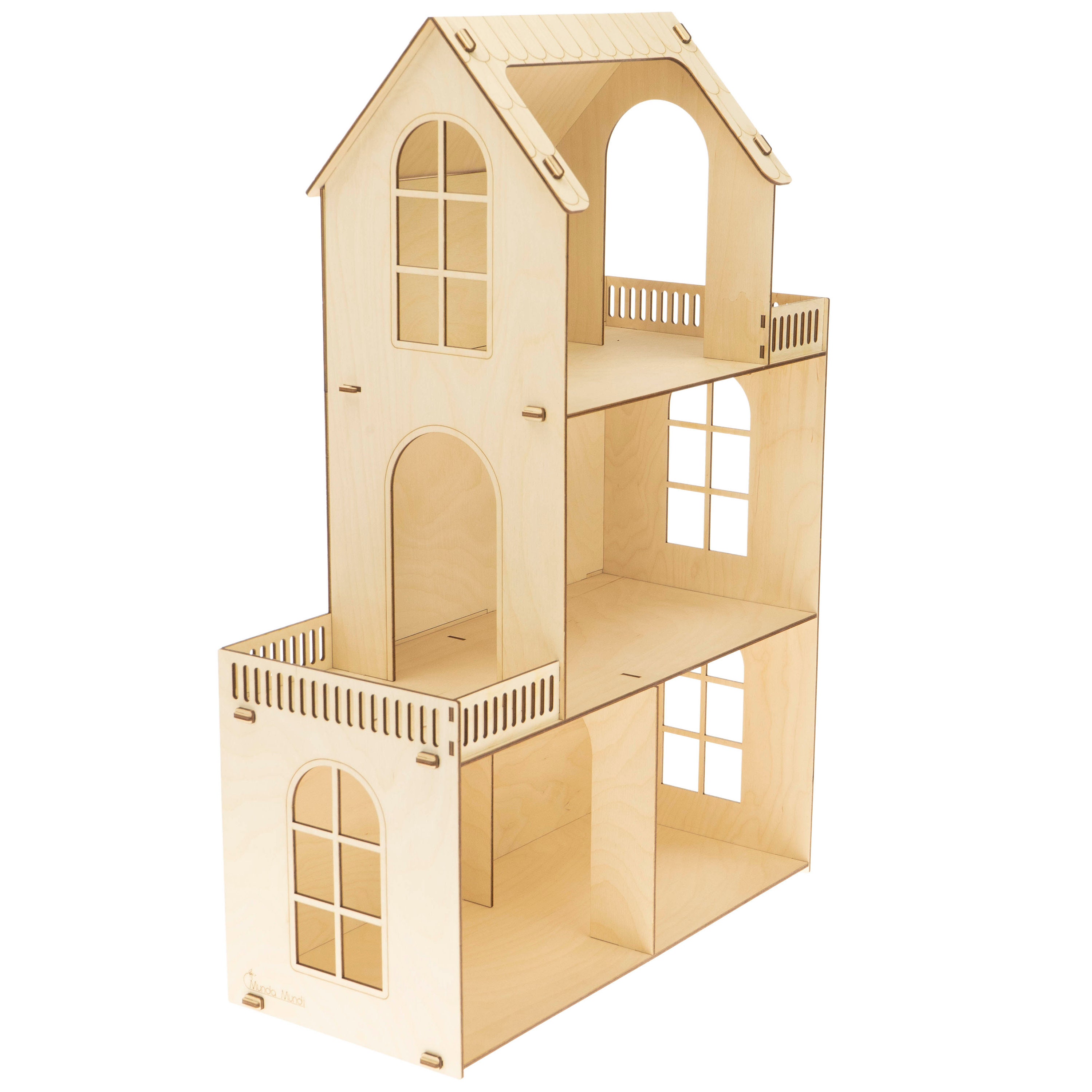 Wooden Dollhouse DIY Doll House 3D Dollhouse Wooden 3D - Etsy