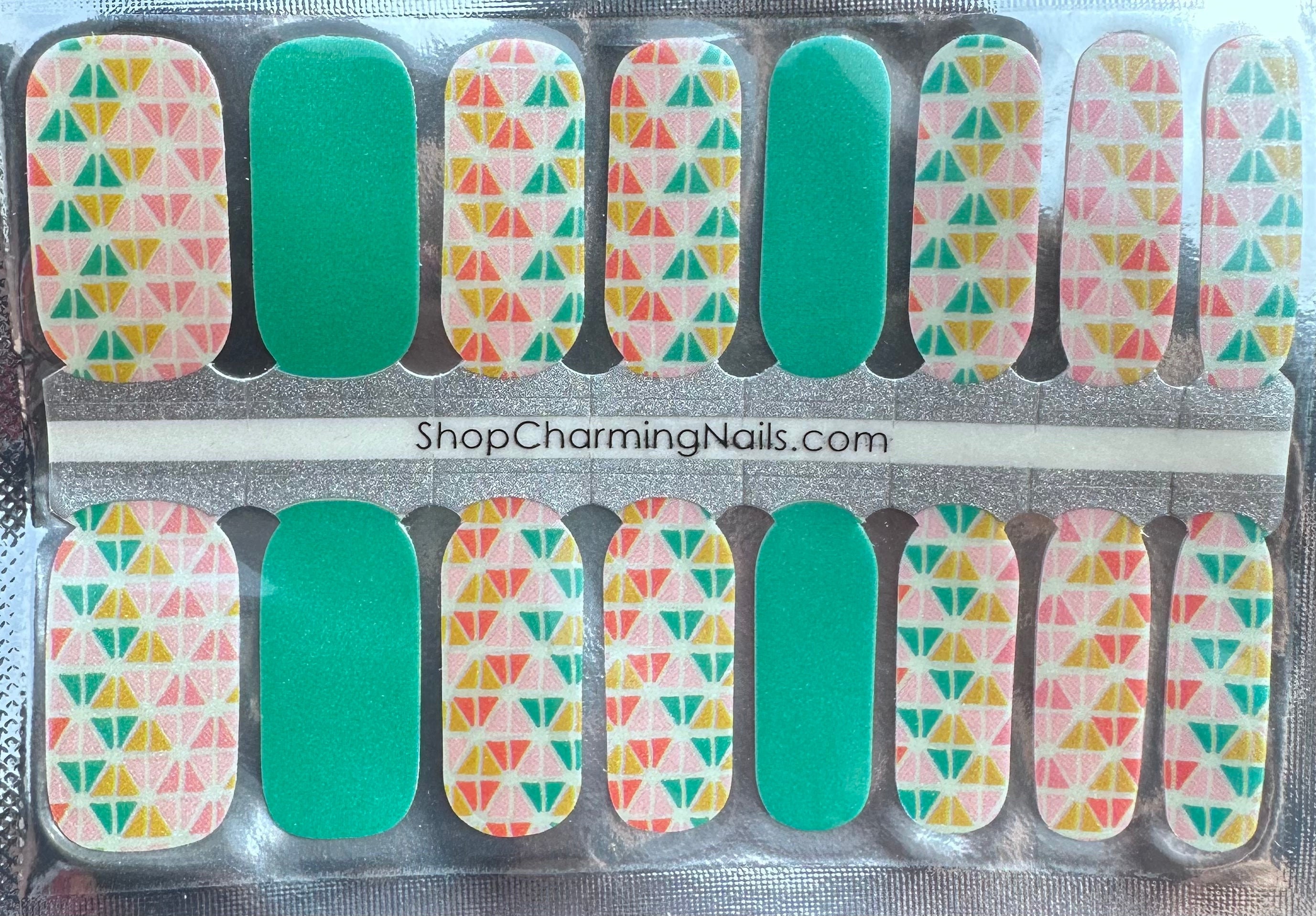 Triangular Designer Nail Polish Wraps - Etsy