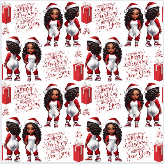 Printable Seamless Pattern Digital Art Printable unique Christmas 5 ...