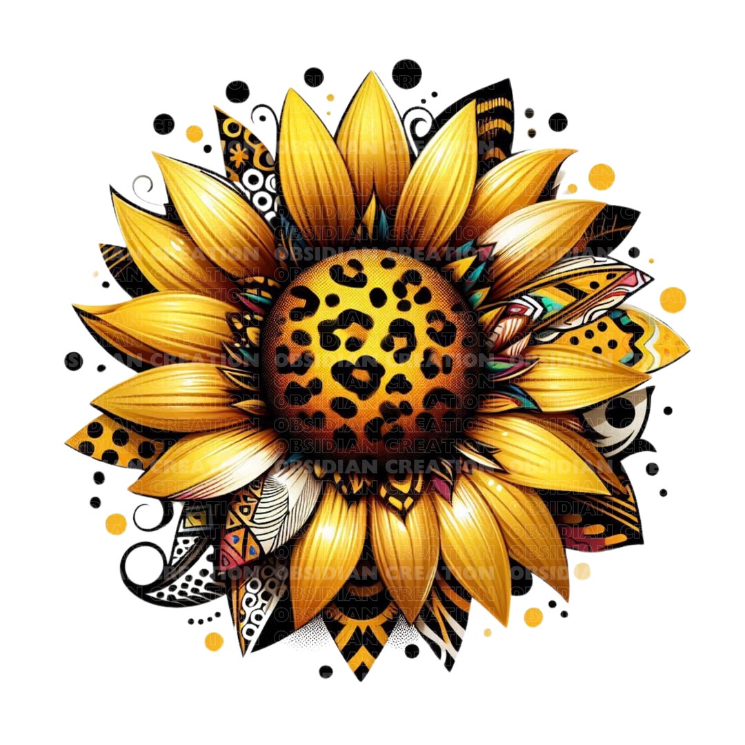 Leopard Sunflower PNG | Sunflower Png | Western Sunflower Png ...