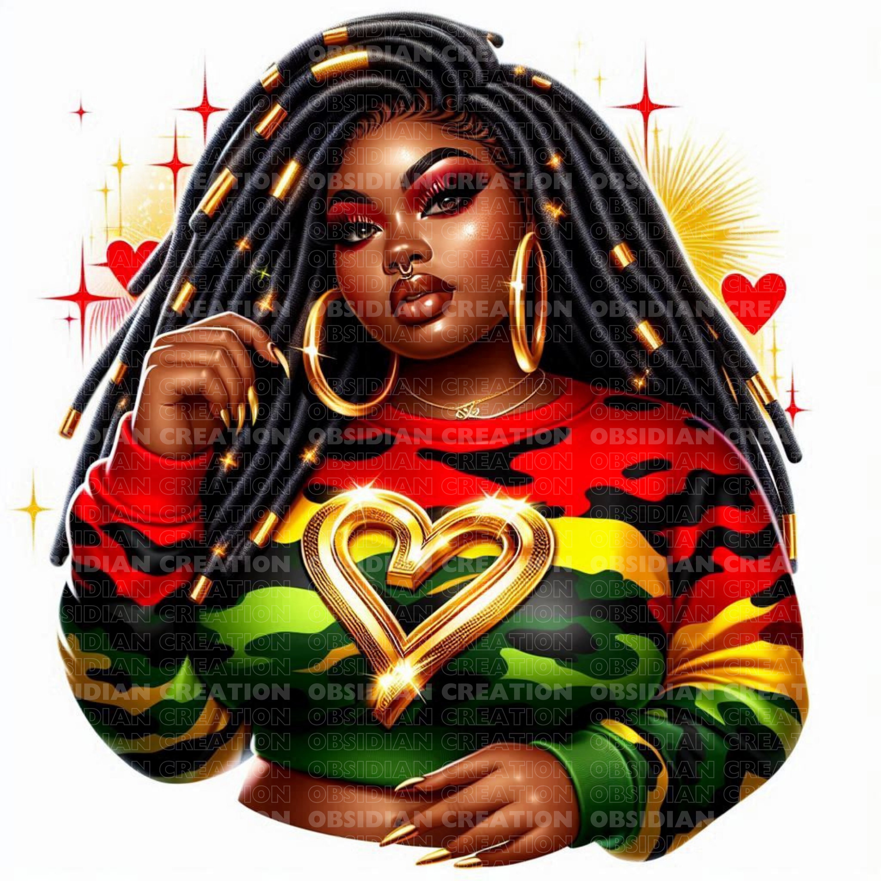 Black Culture Clipart | Celebratory Illustration | Digital Download ...