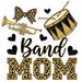 Band Mom Digital PNG – Marching Band & Music Mom Clipart | Gold Leopard ...