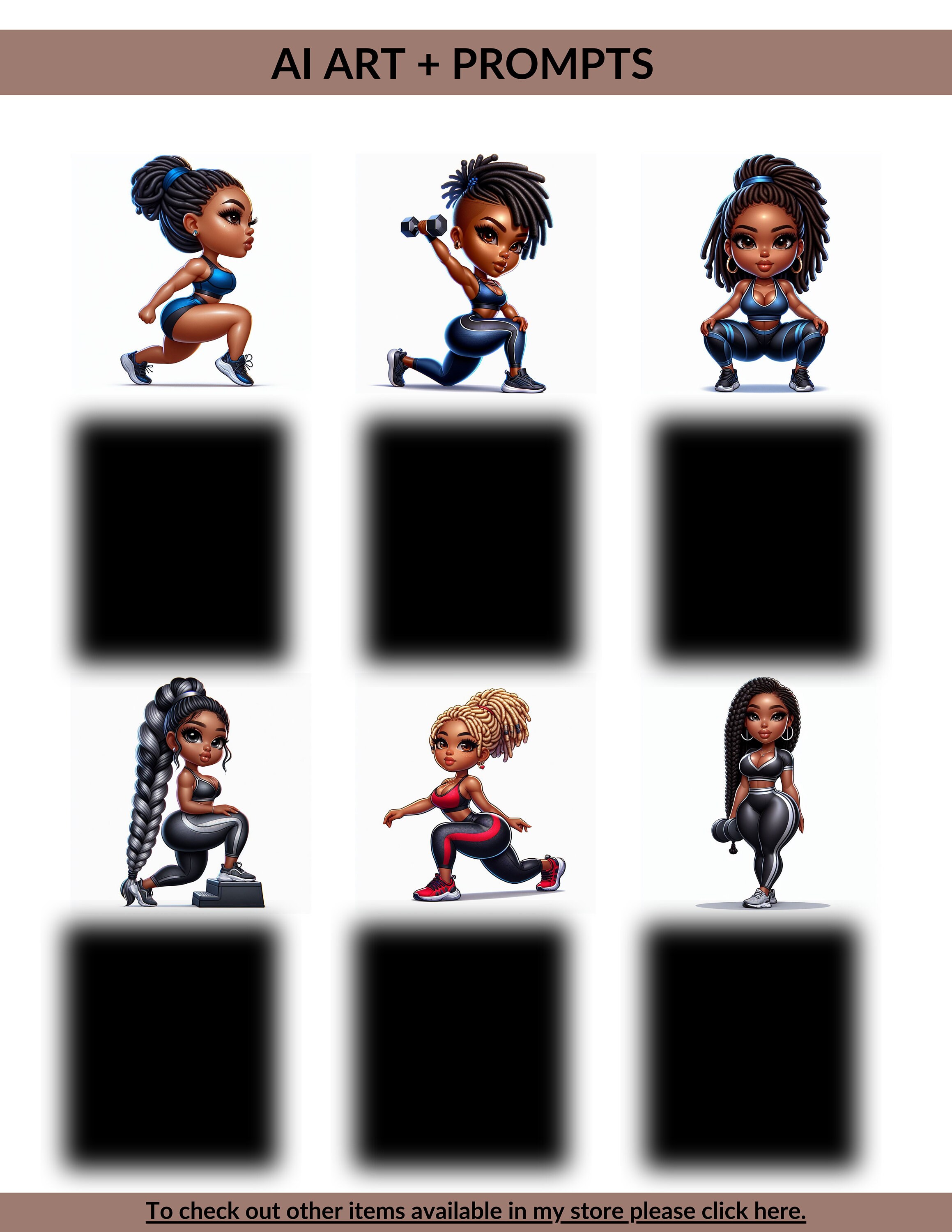 Chibi-fitness Fun: 18 Energizing DALL-E 3 Image Prompts and Pngs AI ...