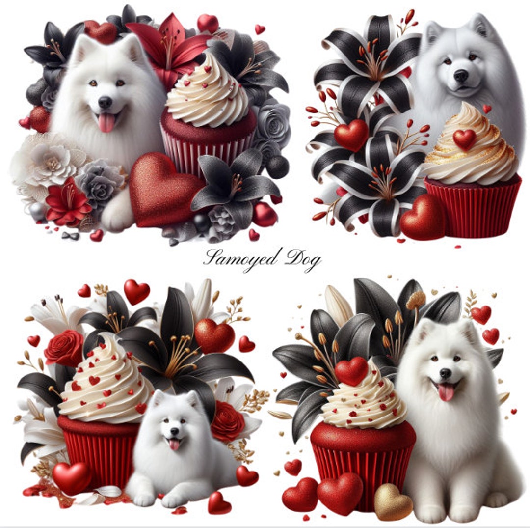 Valentine Dog PNG Digital Art Instant Download for DIY Crafts ...