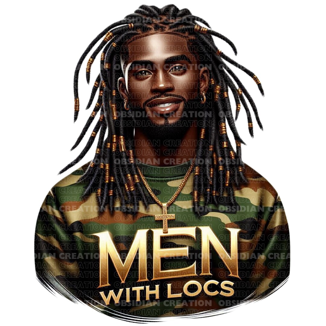 Black Man With Loc | Afro Dreadlocks Clipart | African American Hair ...