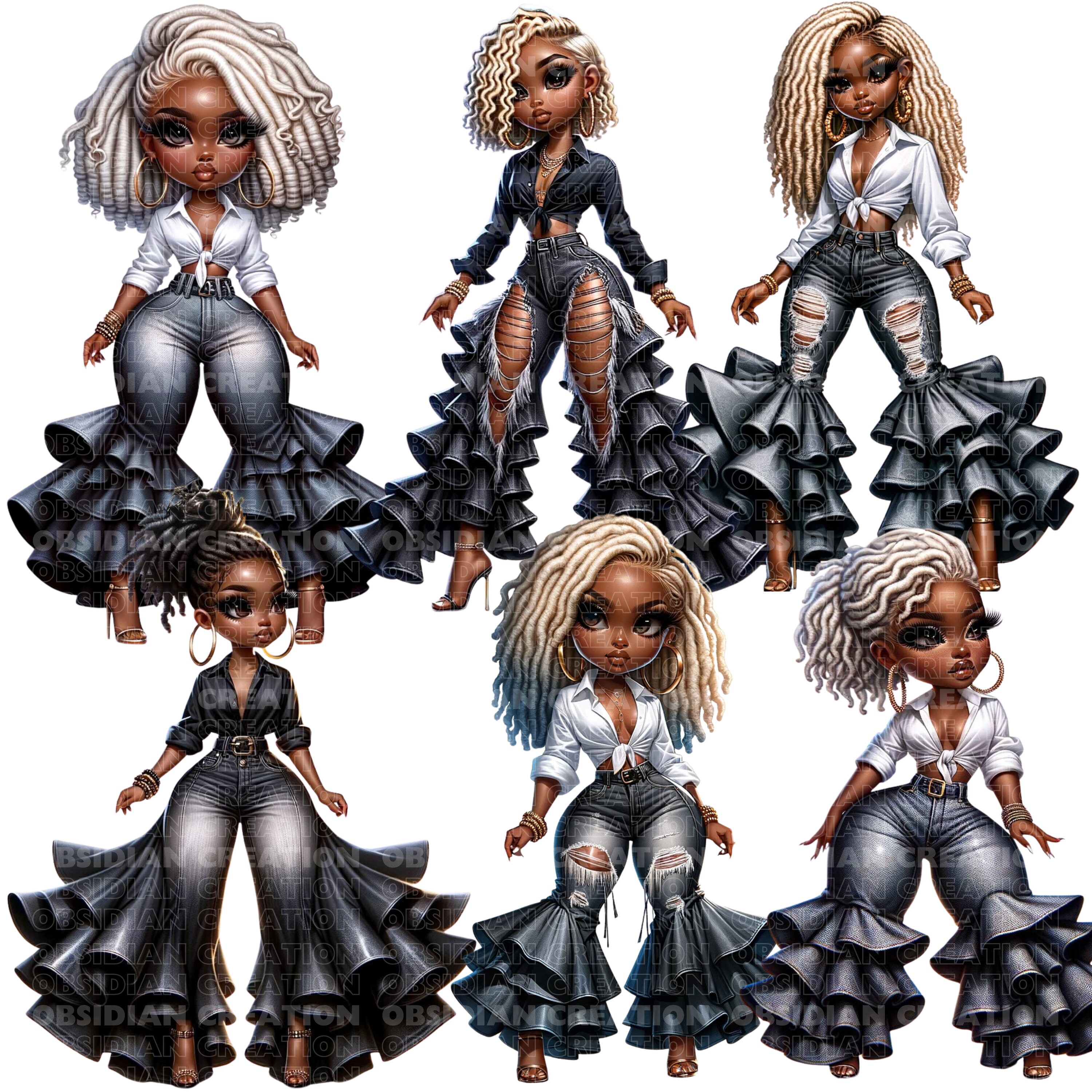 39 Charming 'fashion Forward' Chibi-style PNG Images for Creative ...