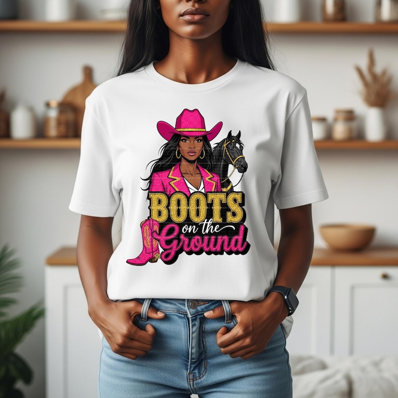 Boots on the Ground | Western Diva PNG Clipart – Pink Glitter Cowboy ...