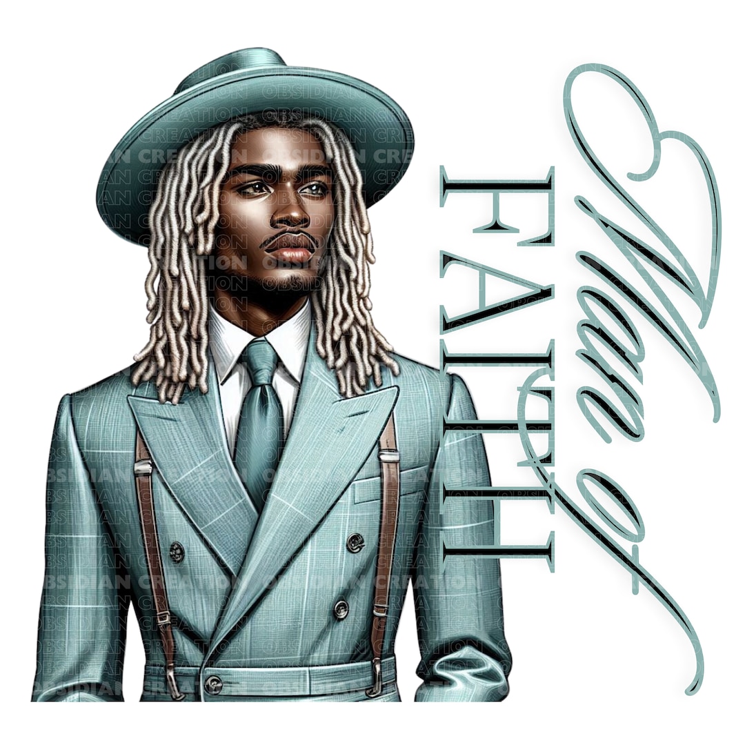 Black Man Clipart African American Man Illustration Digital Download ...