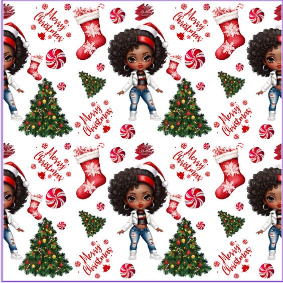 Printable Seamless Pattern Digital Art Printable unique Christmas 5 ...