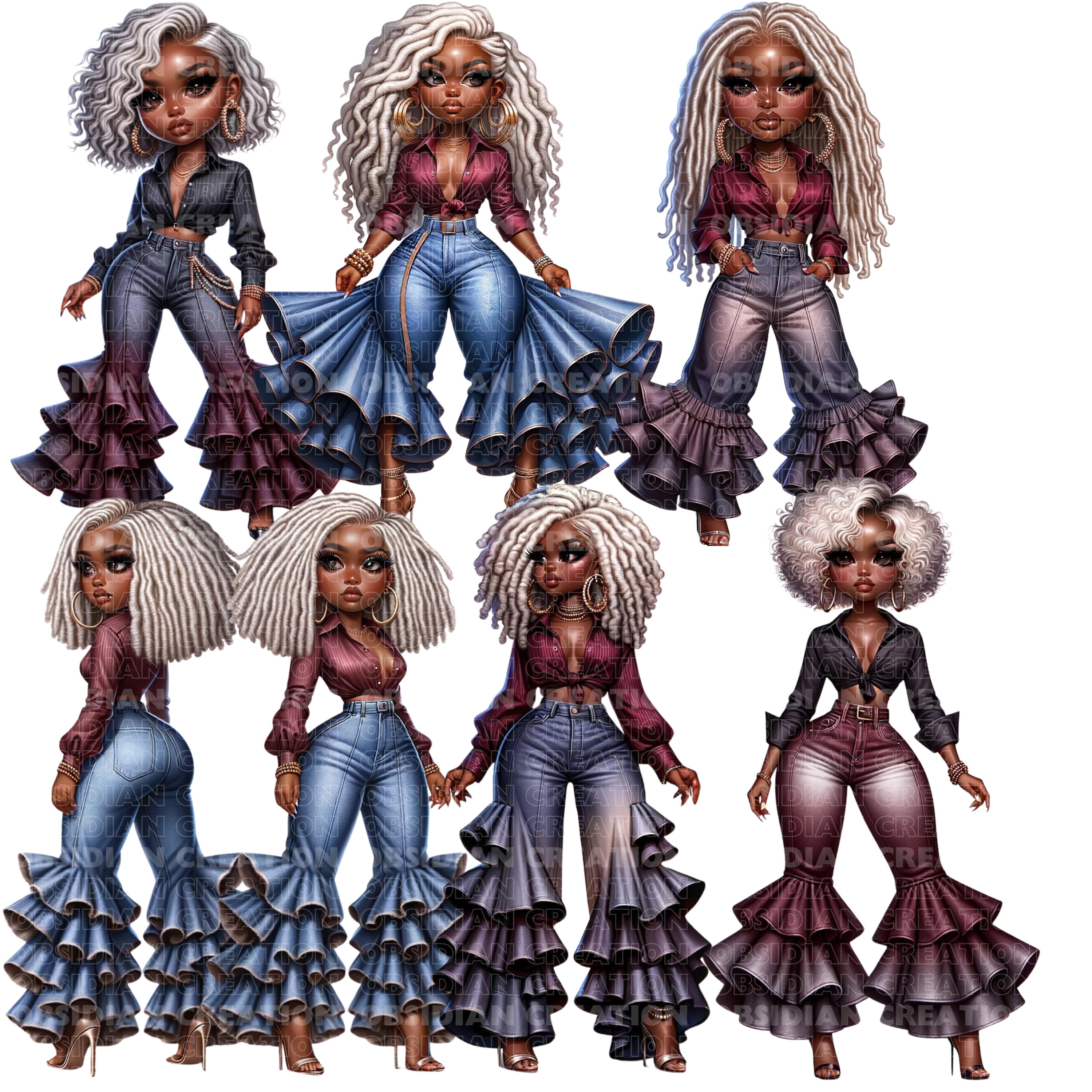 39 Charming 'fashion Forward' Chibi-style PNG Images for Creative ...