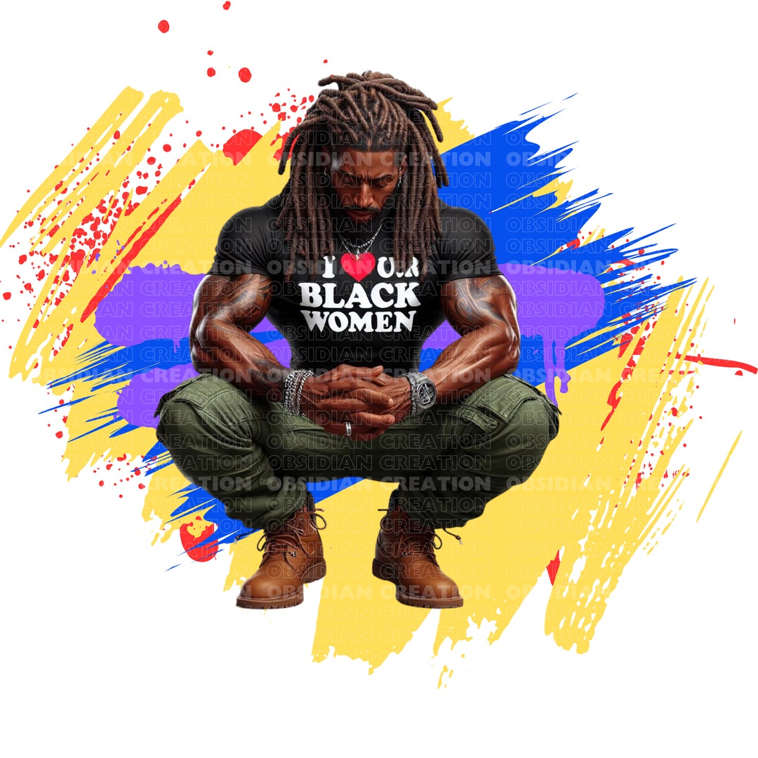 Black Man Clipart | African American Man Illustration | Digital ...