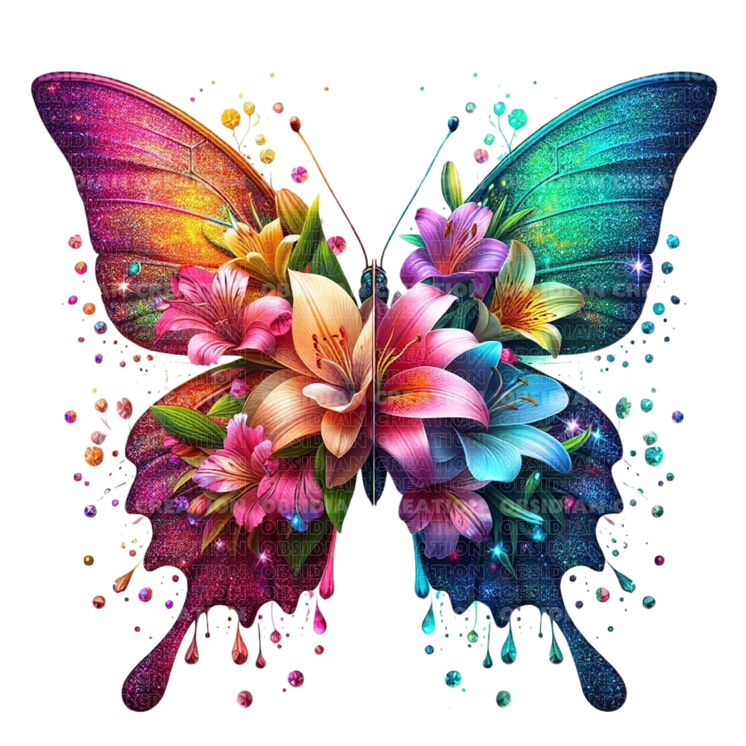 Vibrant Colorful Butterfly PNG | High-quality Transparent Image for ...