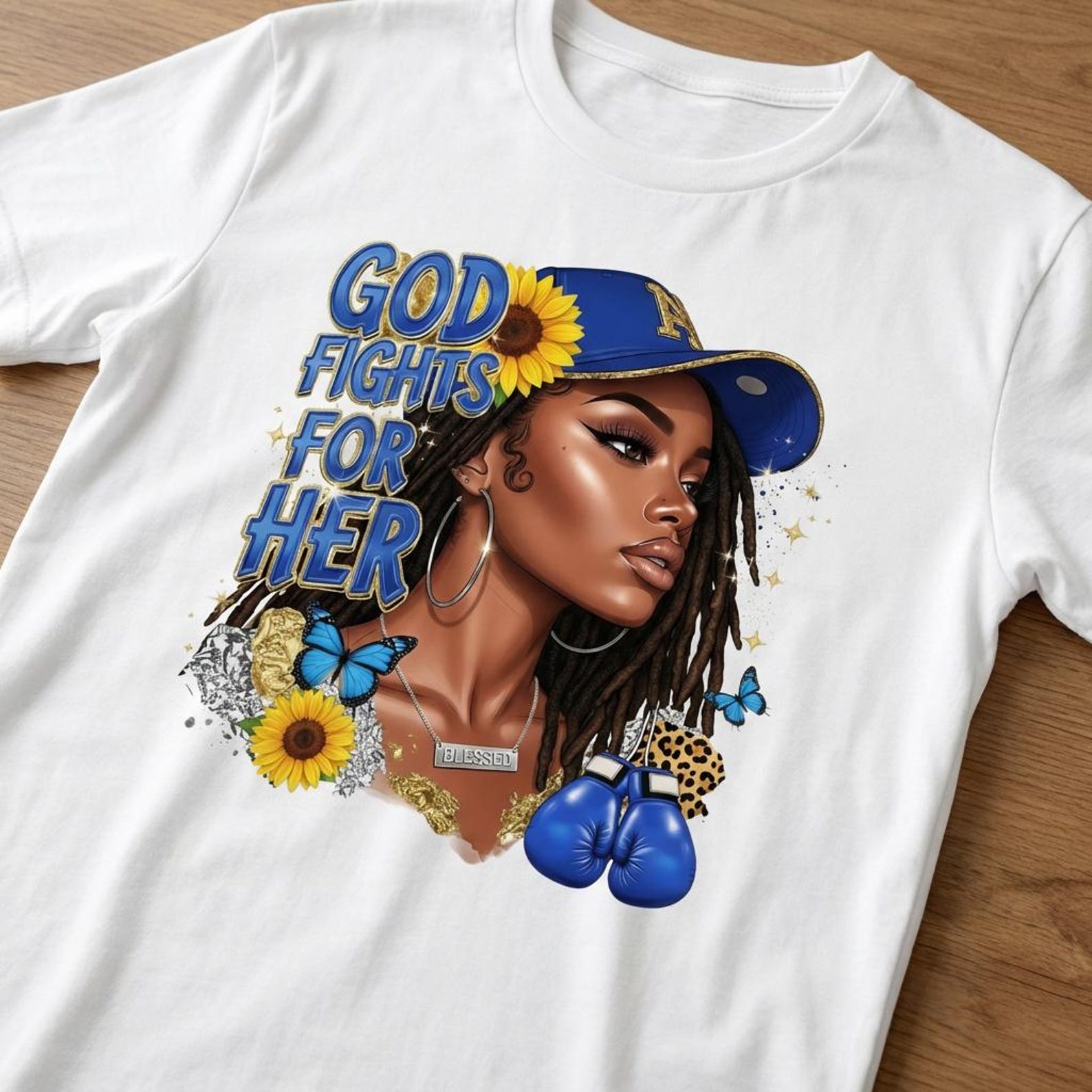 God Fights for Her PNG | African American Christian Art | Spiritual ...