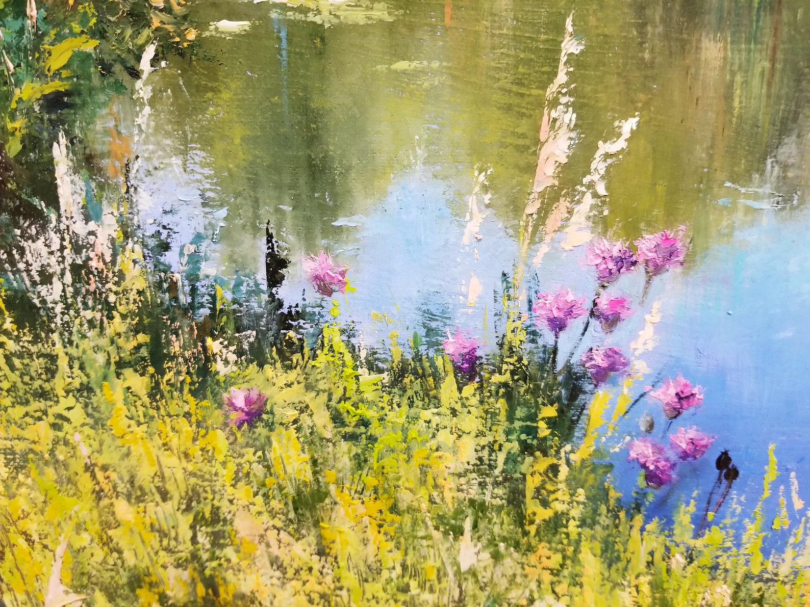 Summer Landscape Painting, Nature Paintings on Canvas, Landscape Oil ...