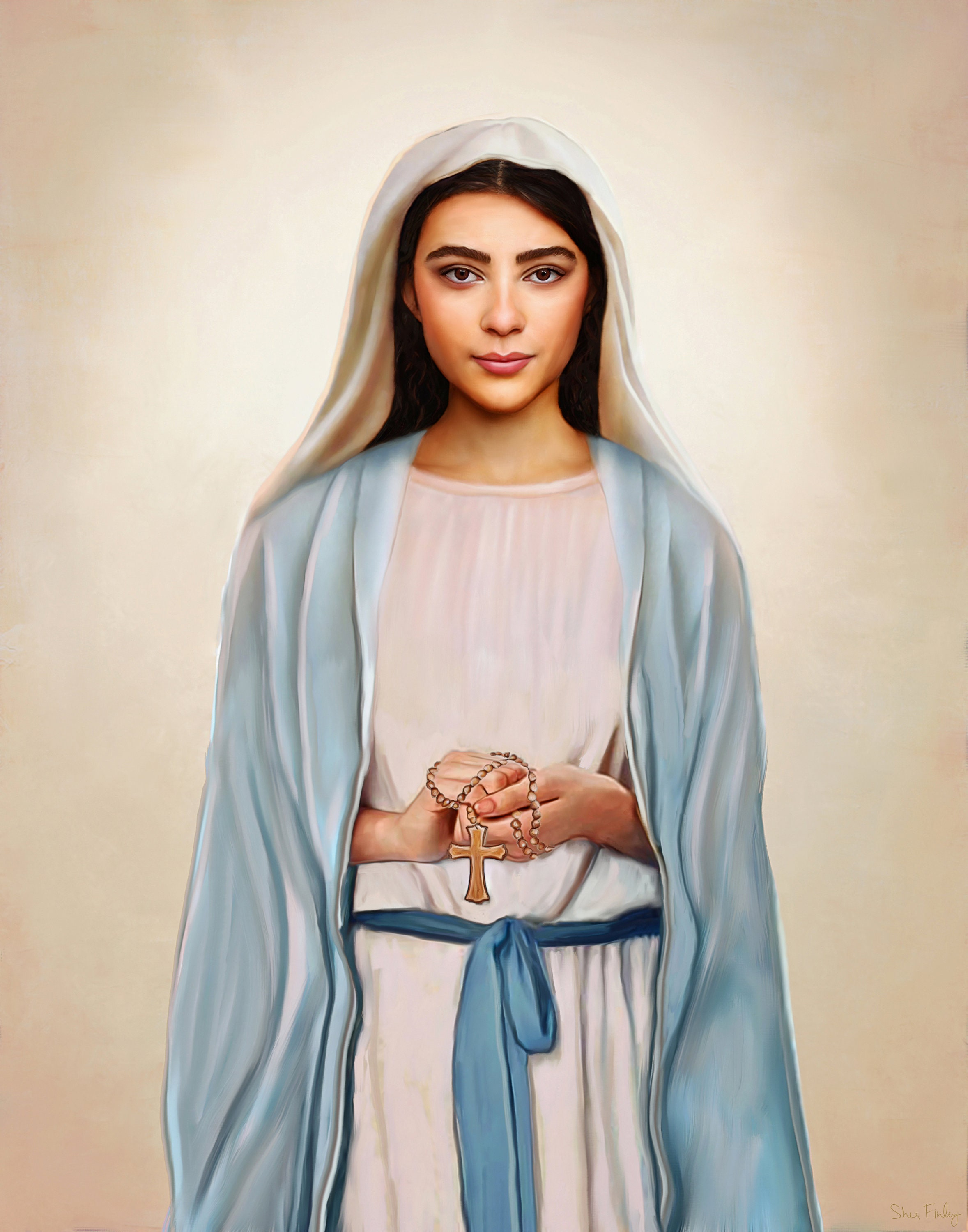 Saint Mary Painting | Mother Mary | Artwork | Wall Decor | Printable ...