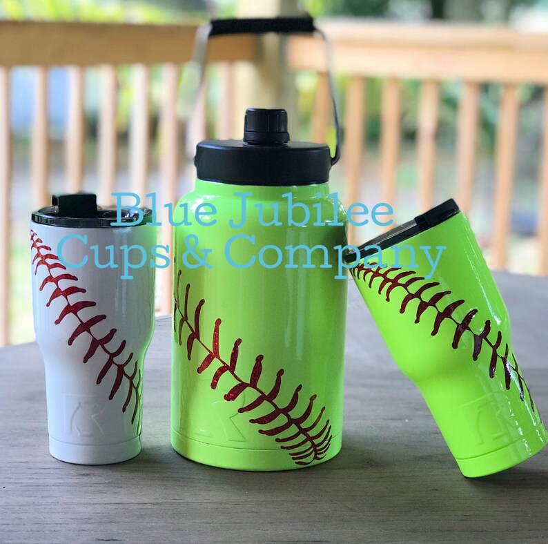 Softball Cup or Baseball Customizable Tumblers and Bottles - Etsy