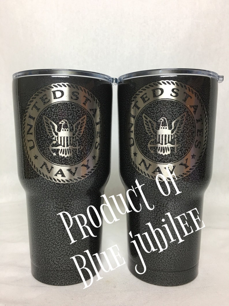 US Navy 20 or 30oz. CUSTOMIZABLE Tumbler Powder Coated Cup - Etsy