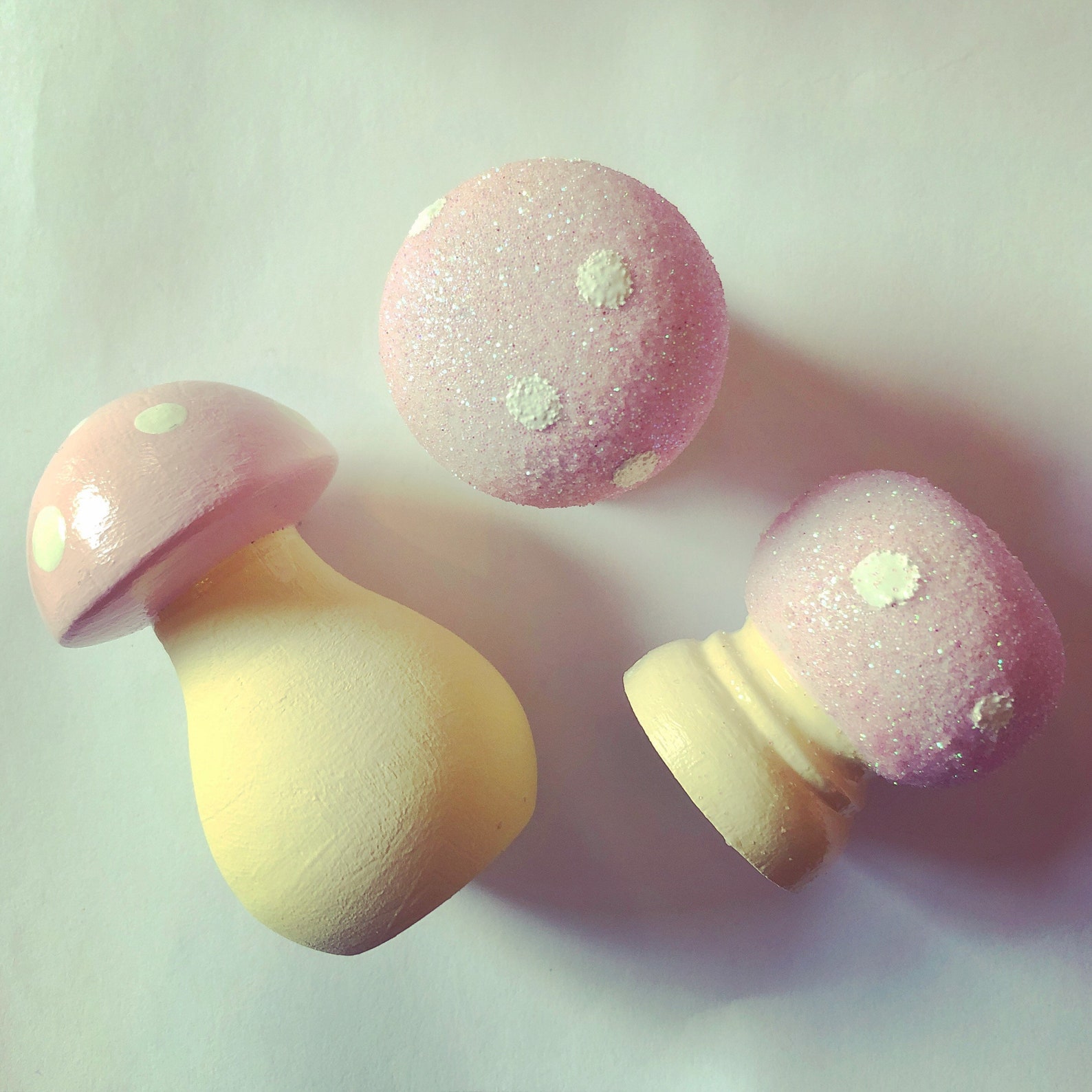 Set of Three Handpainted Toadstools for Fairy Doors and Fairy - Etsy