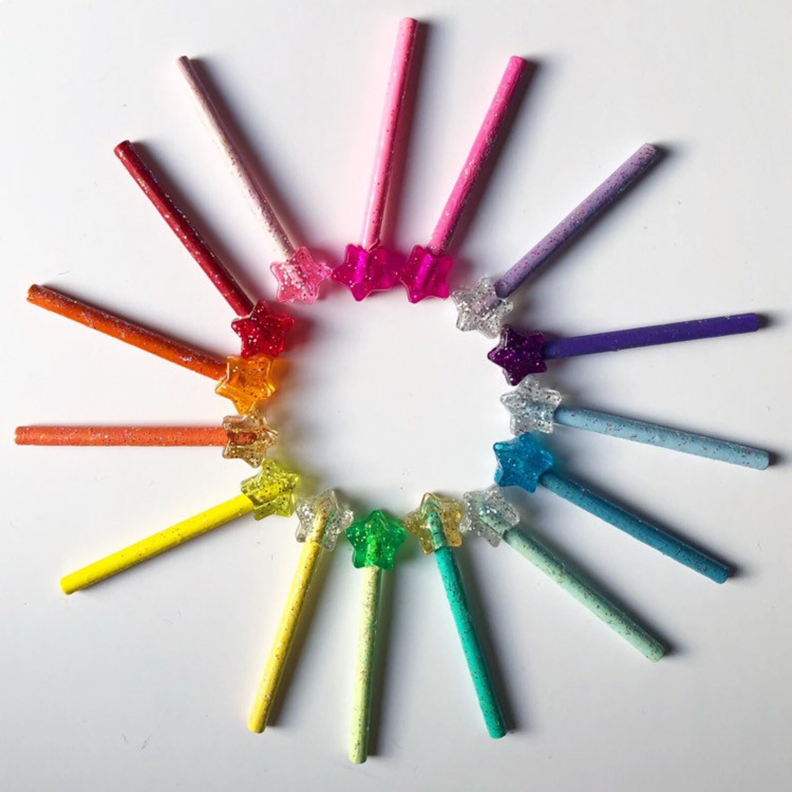 Miniature Fairy Wands. Handpainted Magic Wand With Star Bead - Etsy