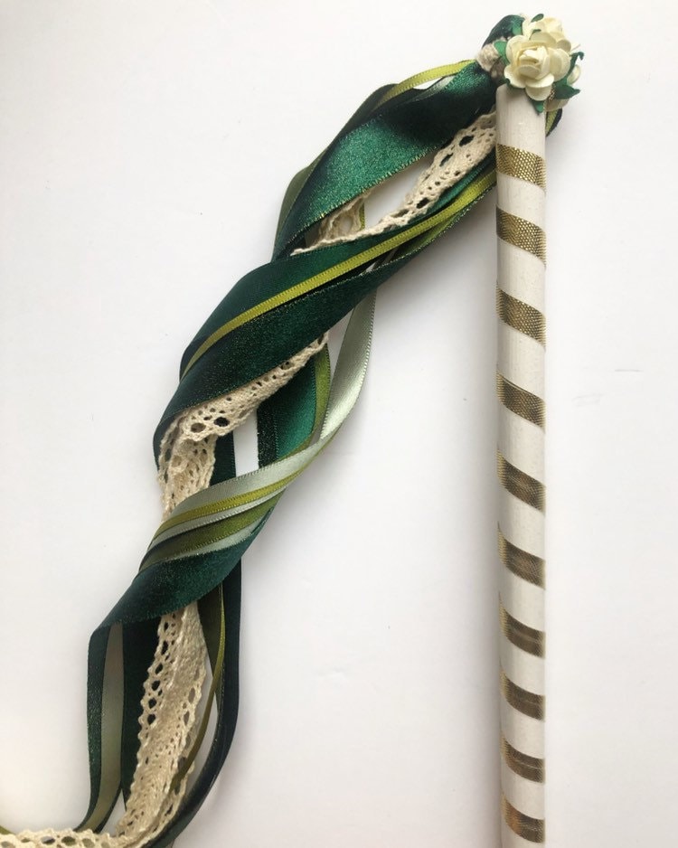 Flower Fairy Wands. Custom Colour Scheme, Ribbon Wands for Flower Girls ...