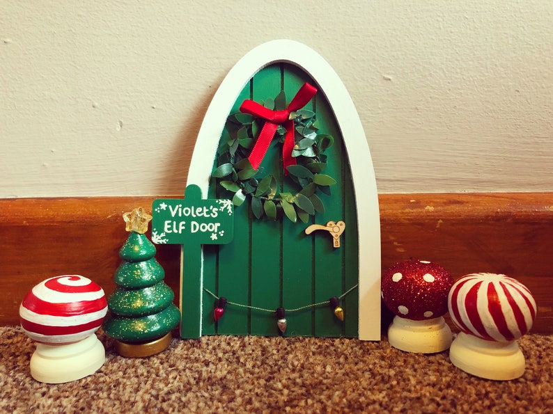 Set of 3 Christmas Toadstools. Handpainted Candy Cane Toadstools ...