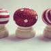 Set of 3 Christmas Toadstools. Handpainted Candy Cane Toadstools ...
