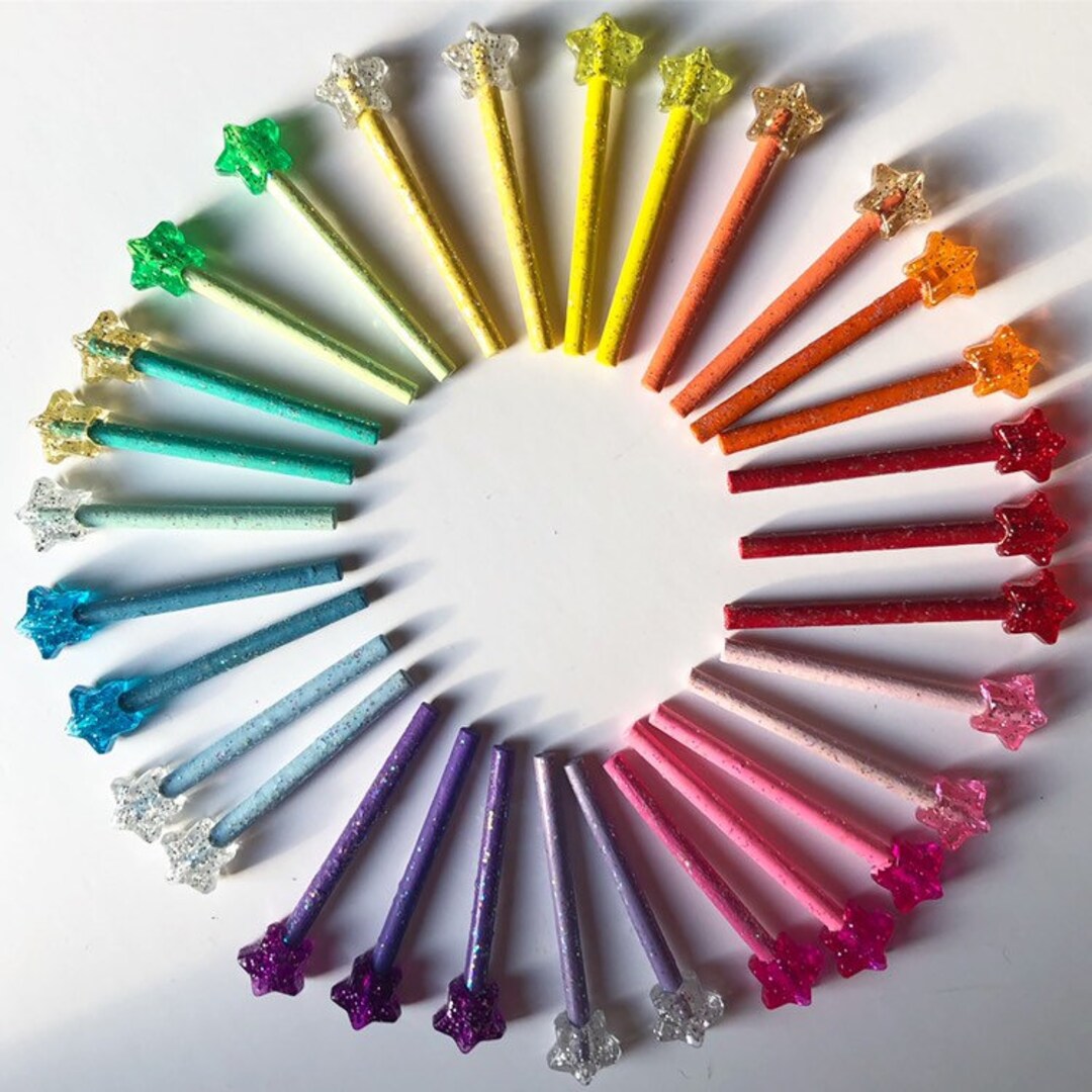 Miniature Fairy Wands. Handpainted Magic Wand With Star Bead - Etsy