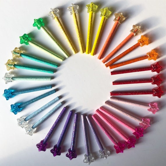 Miniature Fairy Wands. Handpainted Magic Wand With Star Bead - Etsy