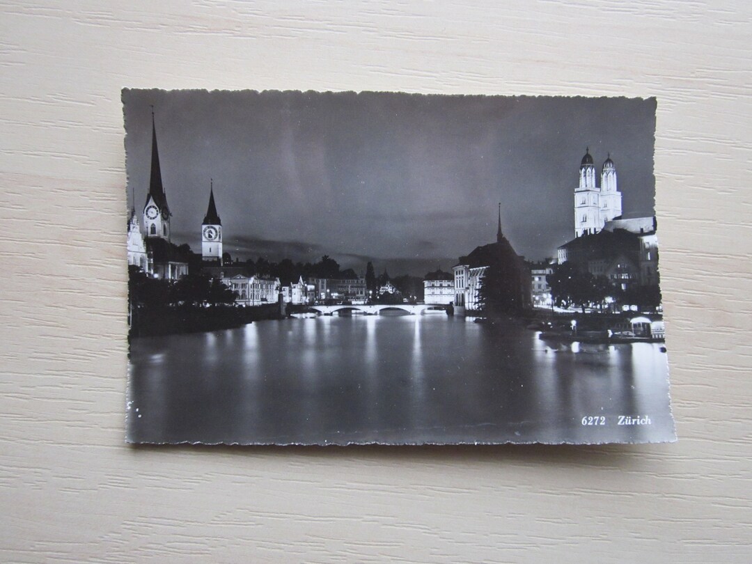 Vintage REAL PHOTO Postcard, Zurich, Switzerland. Genuine, Original ...