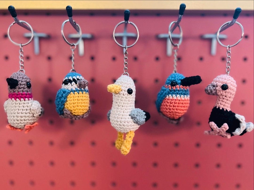 Bird Keychains - Etsy