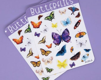Butterfly Sticker Sheet - Etsy