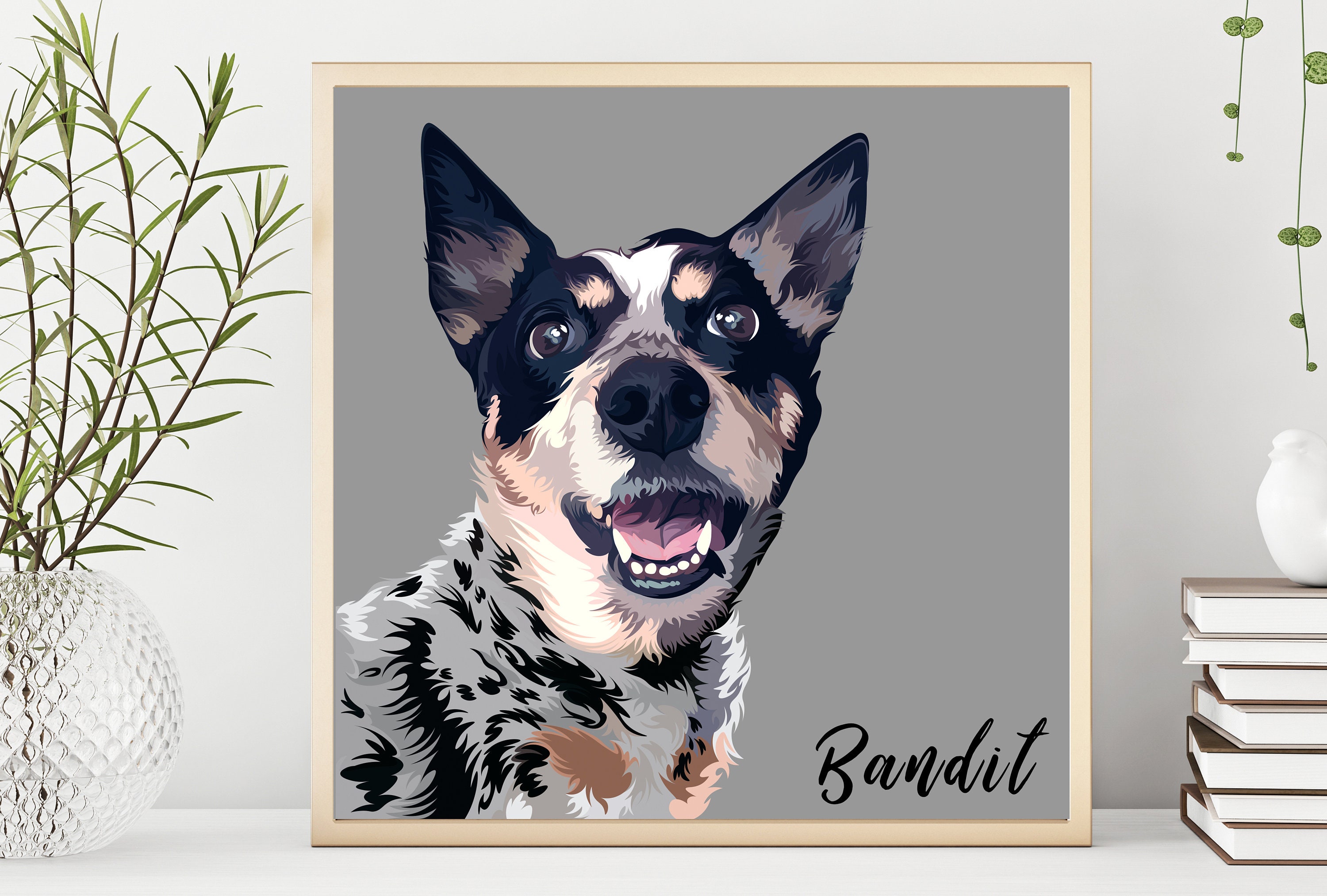 PET PORTRAIT Custom dog portrait Personalized gift Original | Etsy