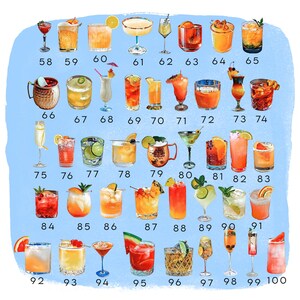 Personalized Drink Menu With Cat Theme for Weddings Whisker Sour Custom ...