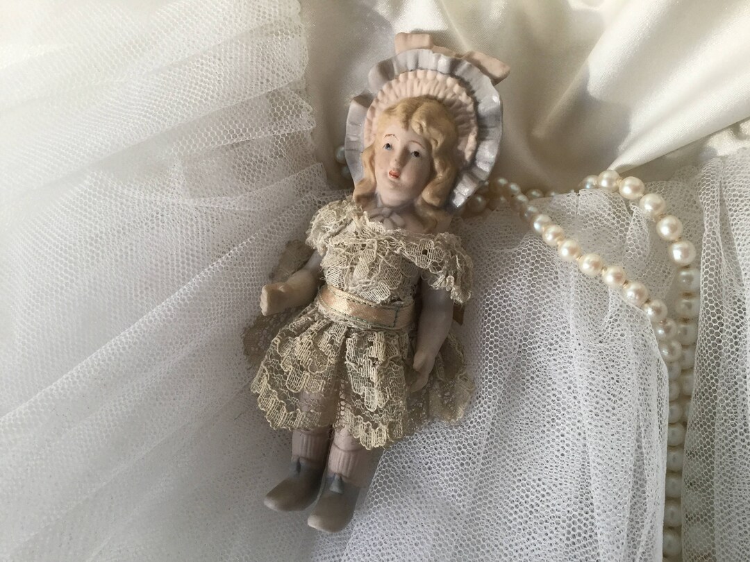 Antique Small Porcelain Doll Marked Dollhouse Artist Doll ...