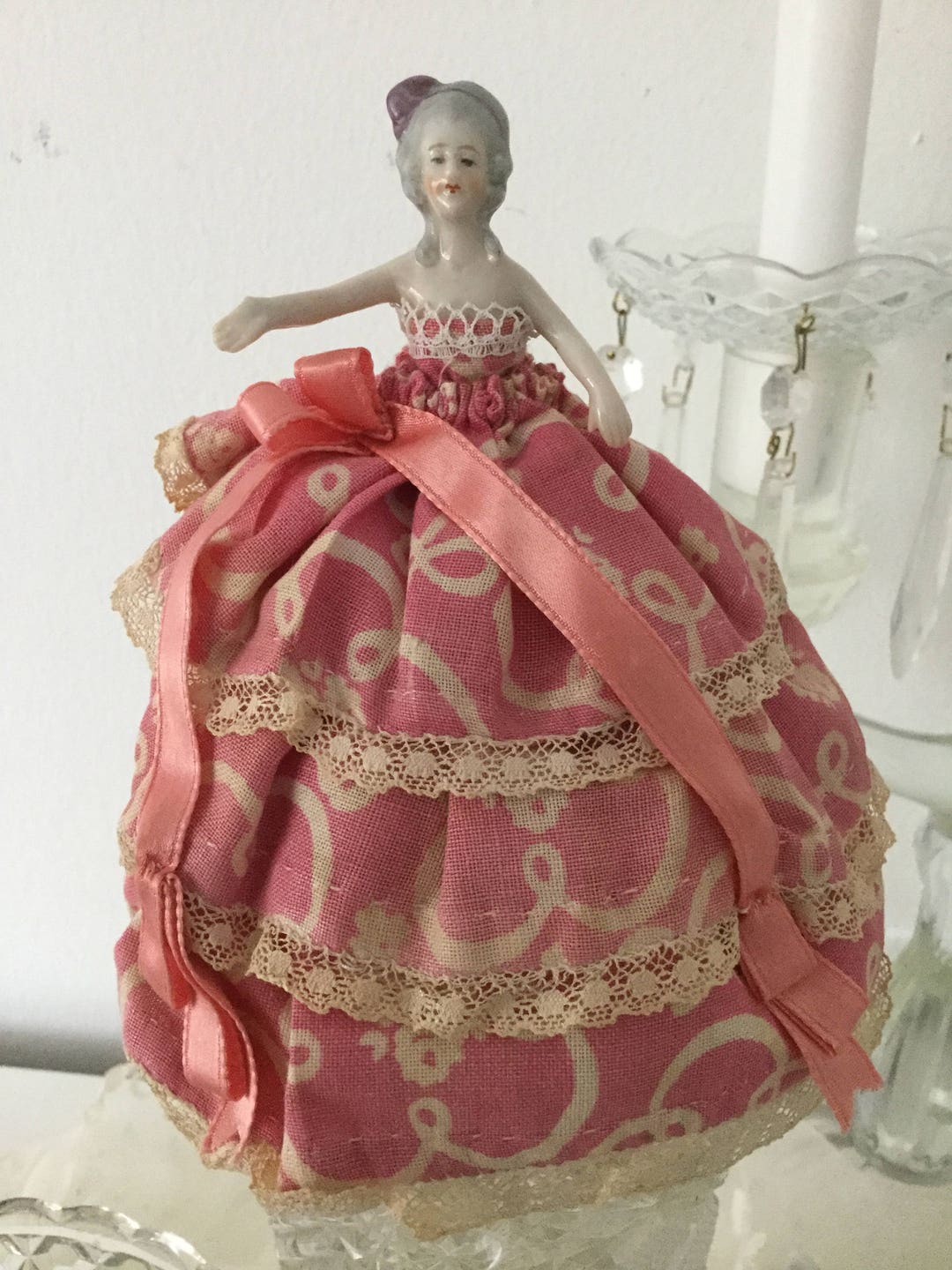 Rarity Very Small Half-tea-doll Tea Doll French Antique Porcelain Doll ...