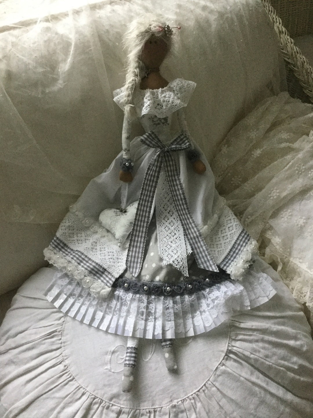 Tilda Doll Girl Milla No Angel Artist Doll Christmas Tilda Unique Edge ...