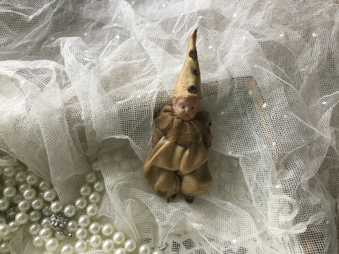 Antique Doll Pierrot*decoration 1900*harlequin Doll*easter 1900 ...