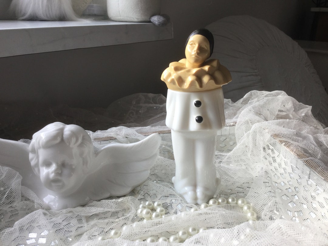 Old Perfume Bottle Pierrot Bottle Perfume Bottle Ceramic Bottle Vintage ...