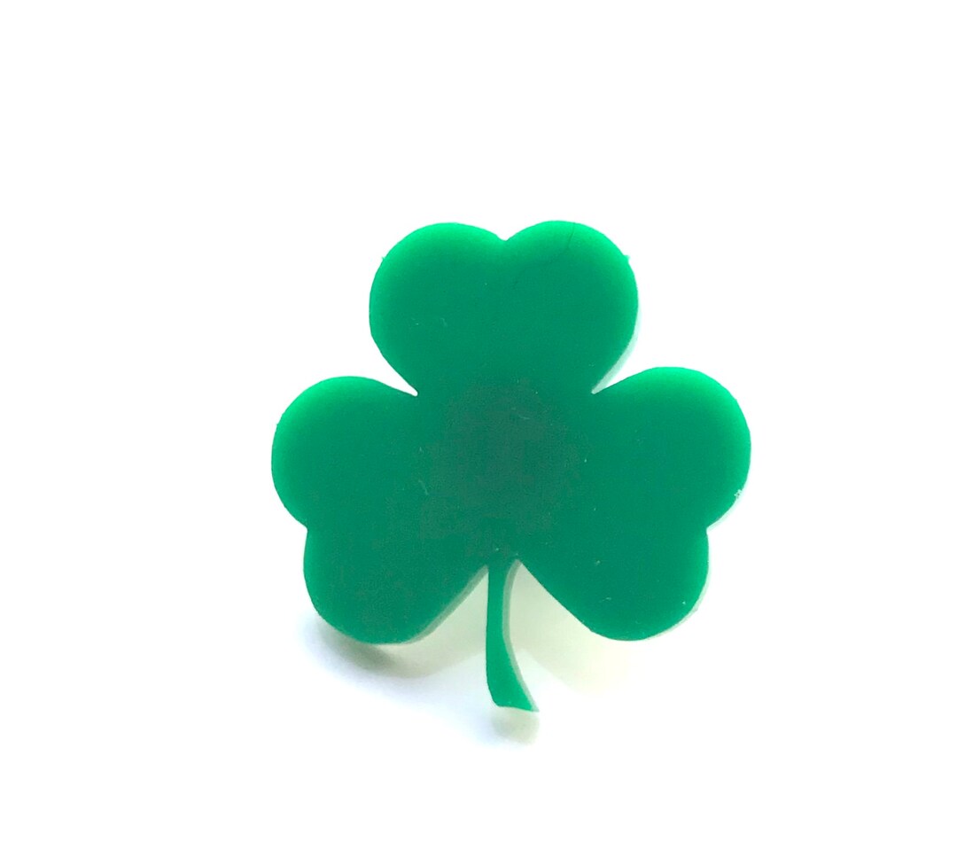 Shamrock Irish Lucky Clover Badge Brooch Pin Scarf Fastener in Green - Etsy