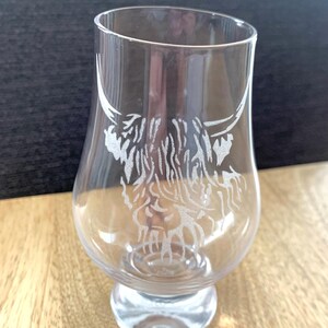 Highland Cow Engraved Crystal Whisky Glass Nosing Tasting Glass Gift ...