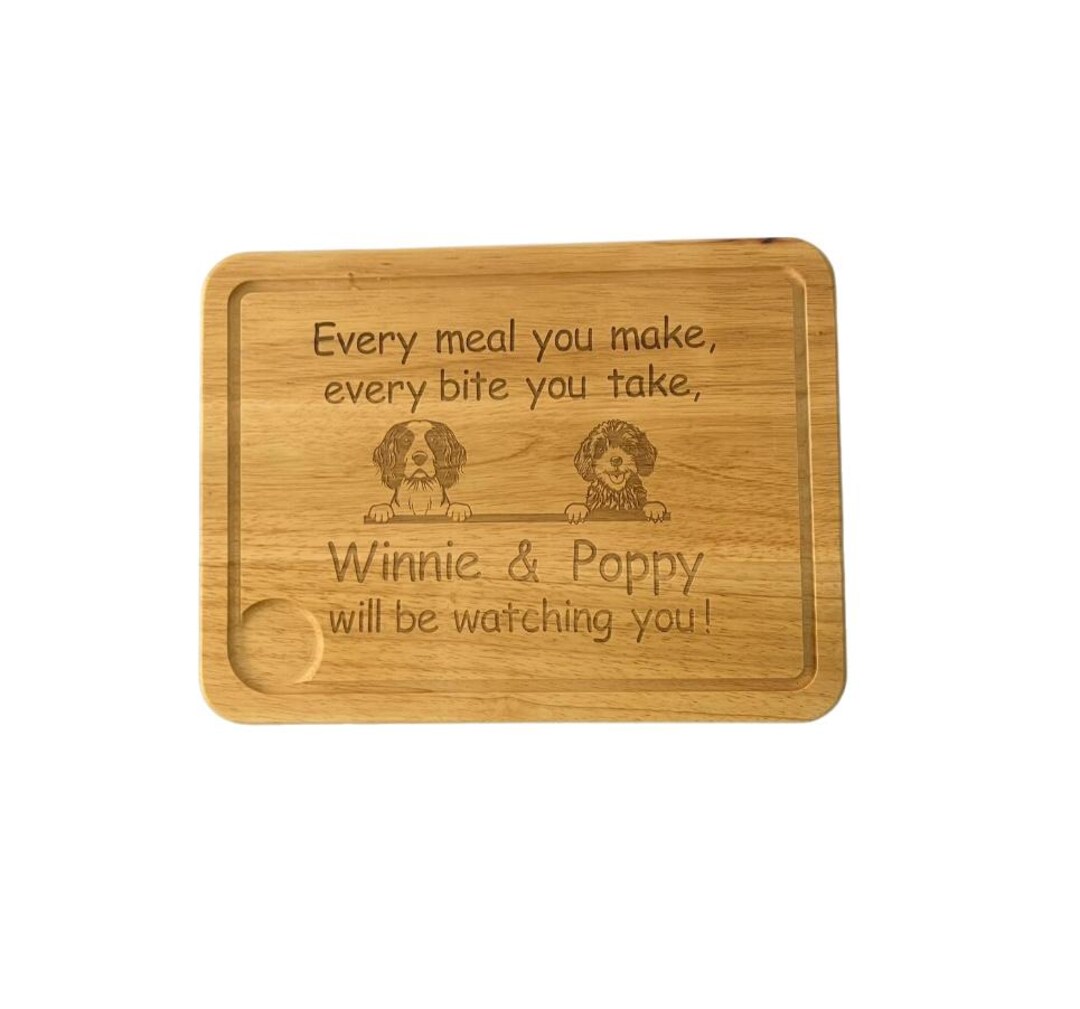 Springer Spaniel & Cockapoo Personalised Engraved Dog's Name Wooden ...