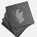 Scotland Map Slate Coasters Laser Engraved Rustic Slate Coaster Gift - Etsy