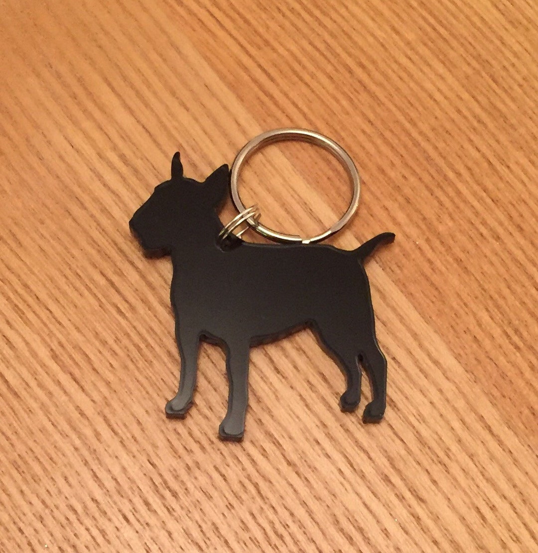 English Bull Terrier 1 Dog Bullie Keyring Keychain Bag Charm Gift in ...